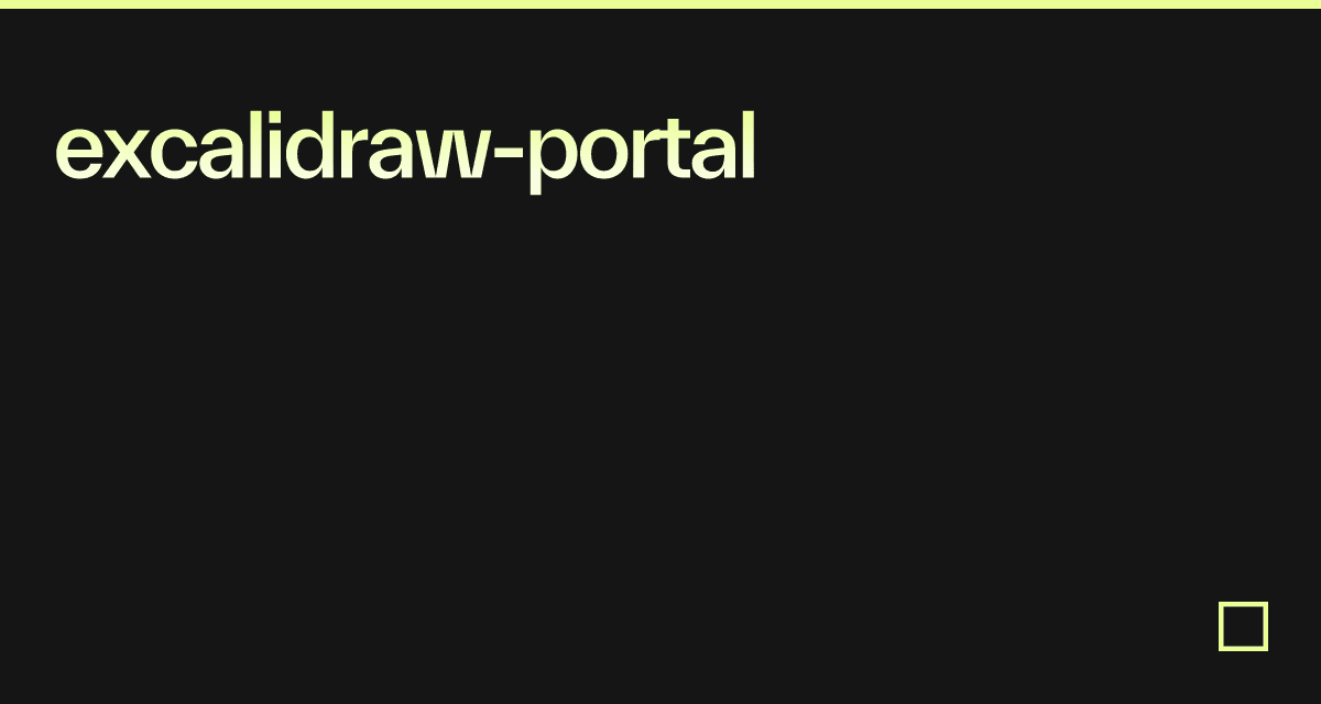 excalidraw-portal - Codesandbox