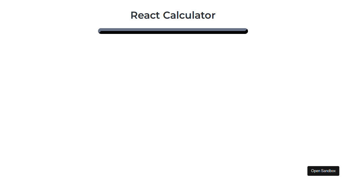 Workshop_Calculator_Starter - Codesandbox
