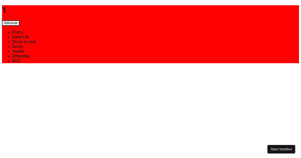 06 Desafio React Setstate Codesandbox