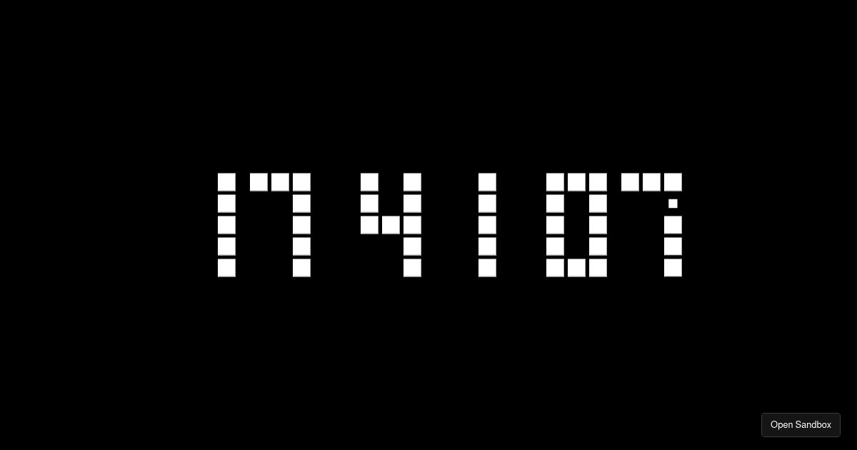 karthicktam/19-Digital-Block-Clock - Codesandbox