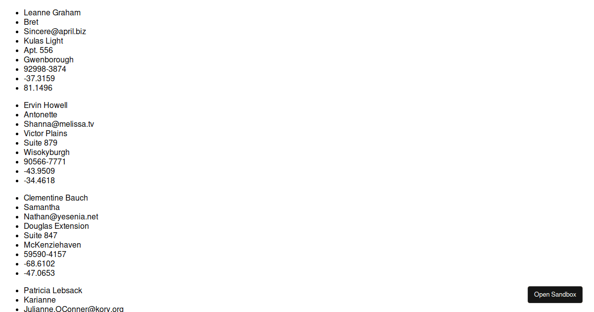 React Axios Get Api Codesandbox