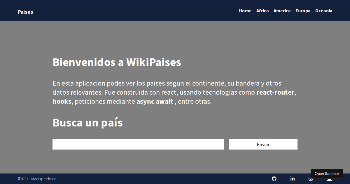 FE3-WikiPaises - Codesandbox