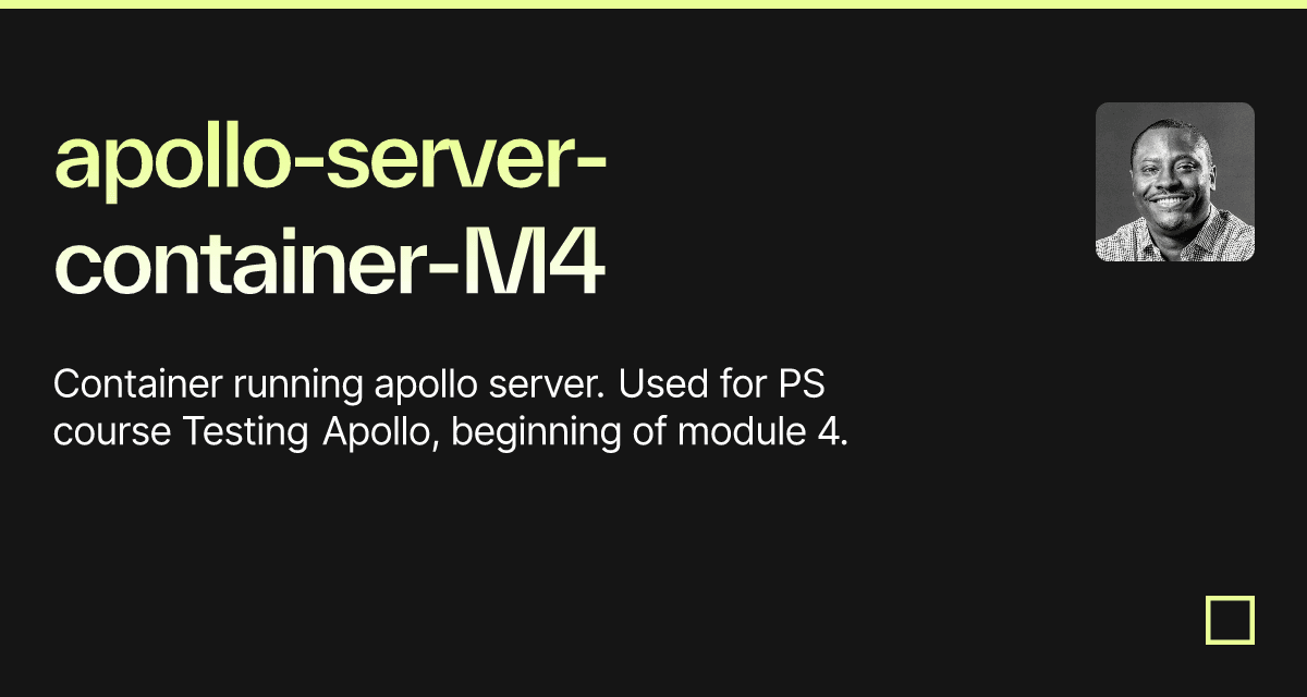 apollo-server-container-M4 - Codesandbox