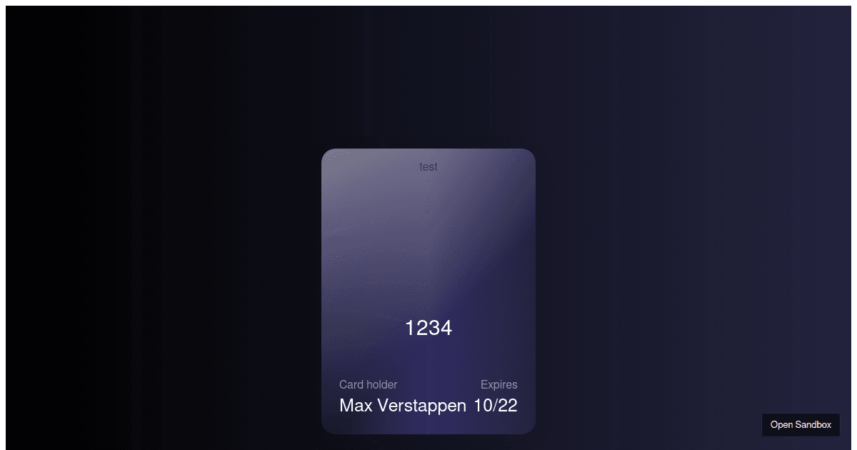 f1 (forked) - Codesandbox
