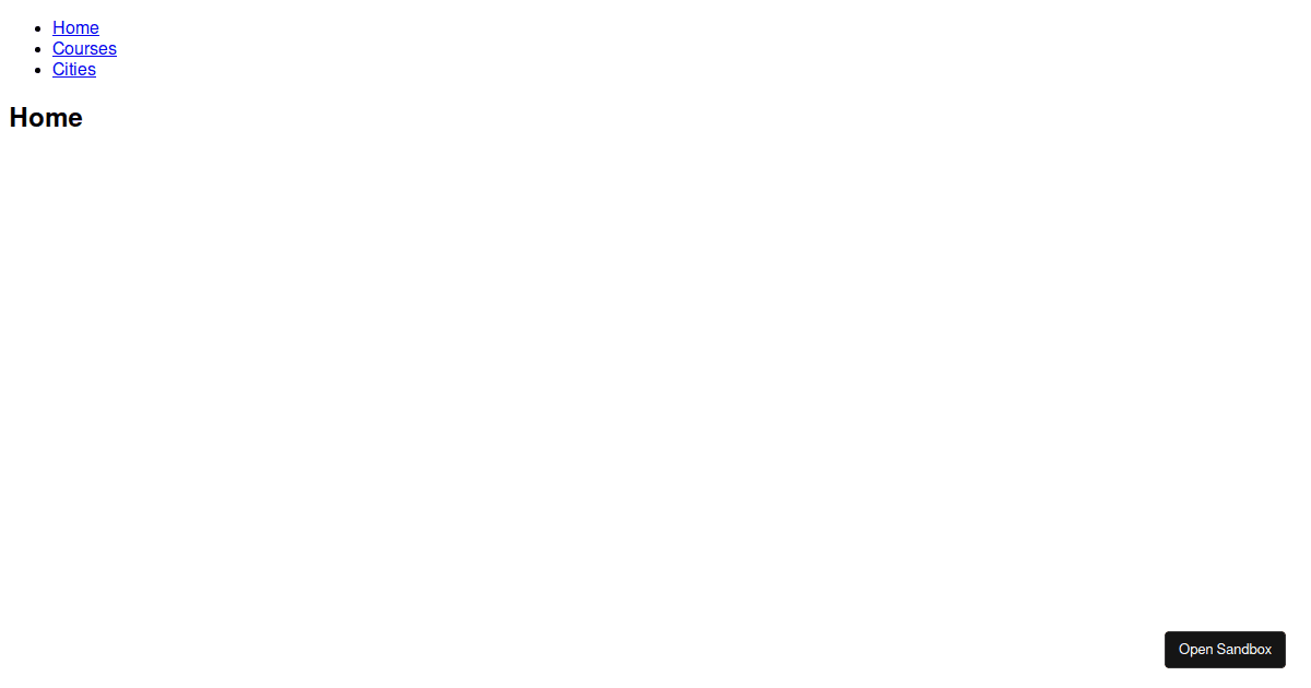 React Router Nested Routing Codesandbox