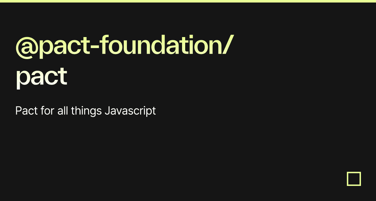 @pact-foundation/pact - Codesandbox