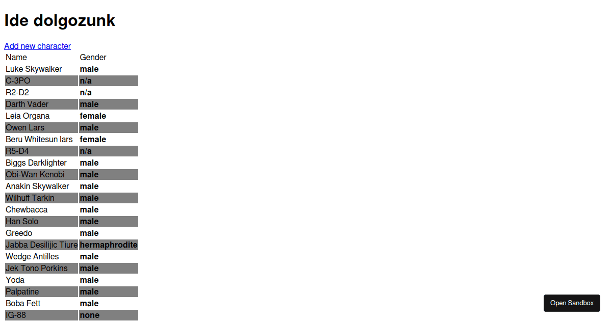 star-wars-characters - Codesandbox