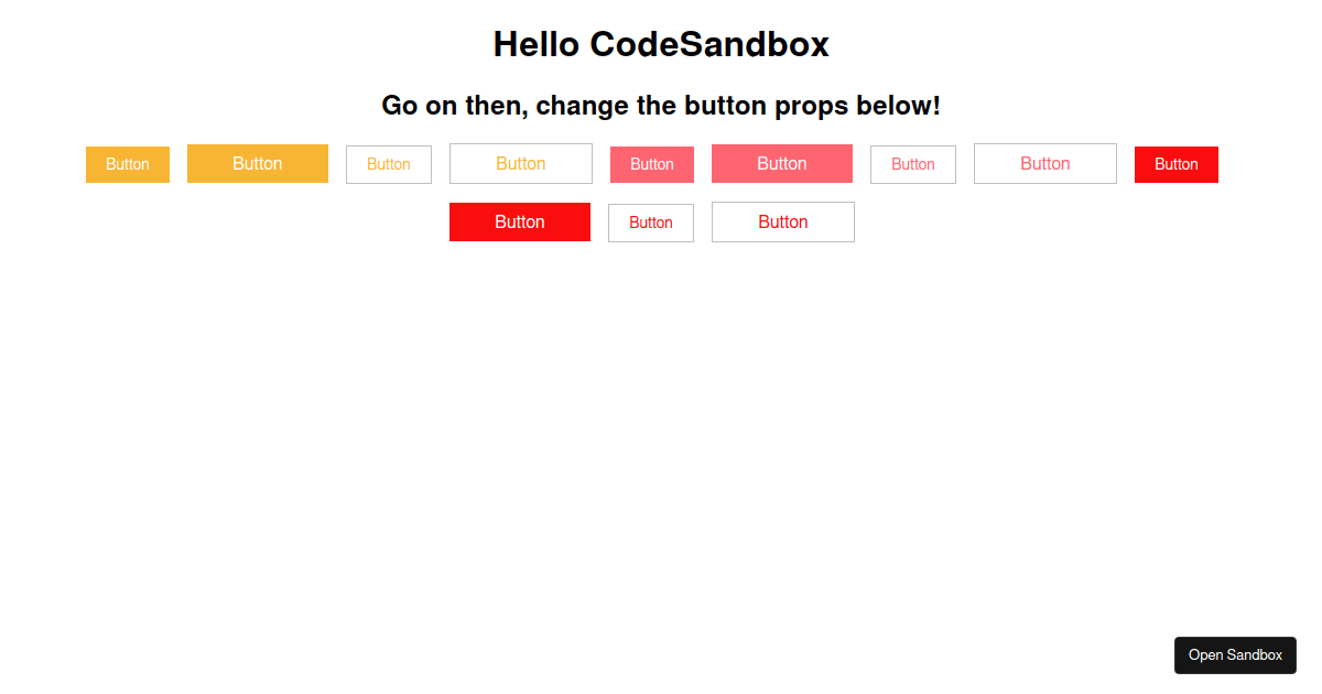 Variants in Styled System - Codesandbox