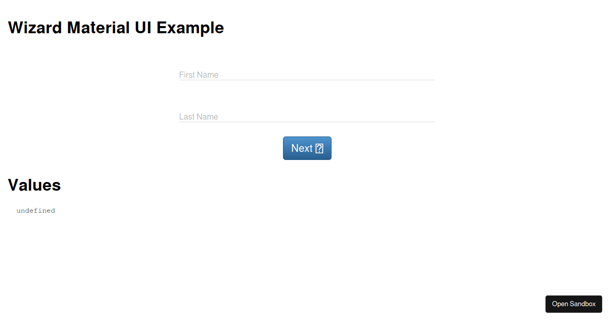Redux-form-wizzard-material-ui - Codesandbox