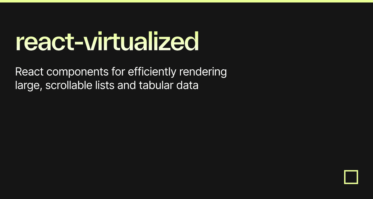 react-virtualized - Codesandbox