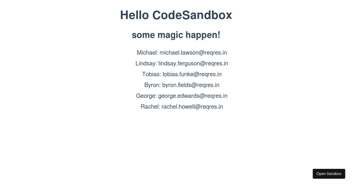 Api Json Basic Codesandbox