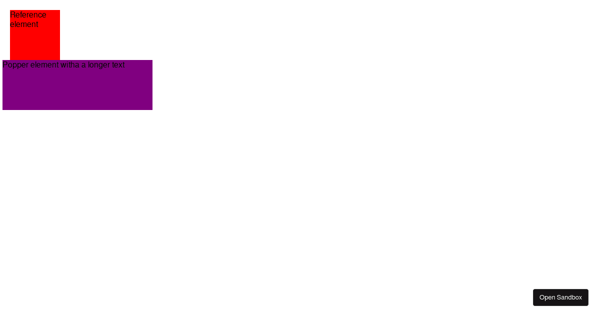 react-popper v1.x issue template - Codesandbox