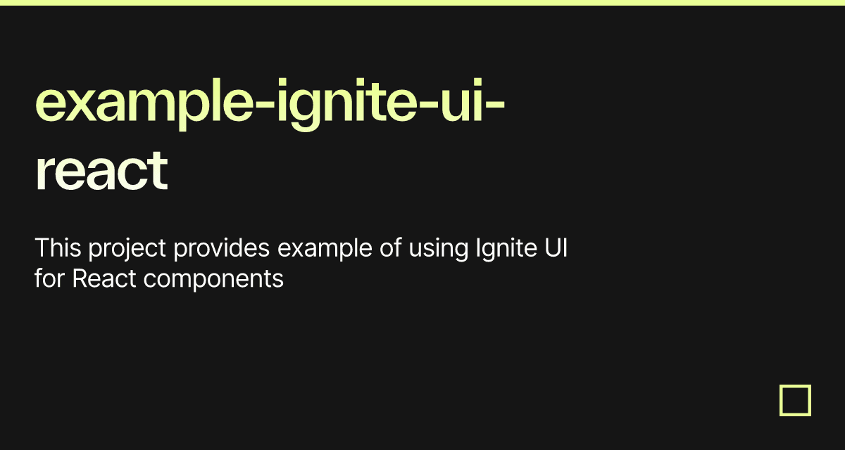 example-ignite-ui-react - Codesandbox