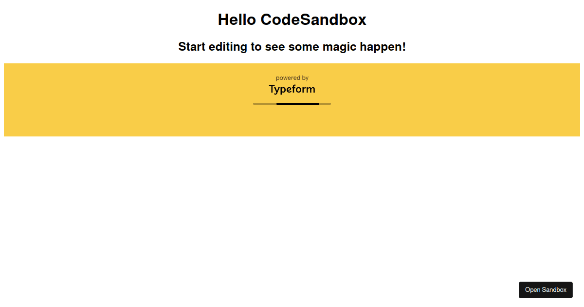 react-embed - Codesandbox