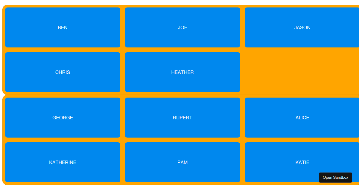 React Grid Dnd Example Forked Codesandbox