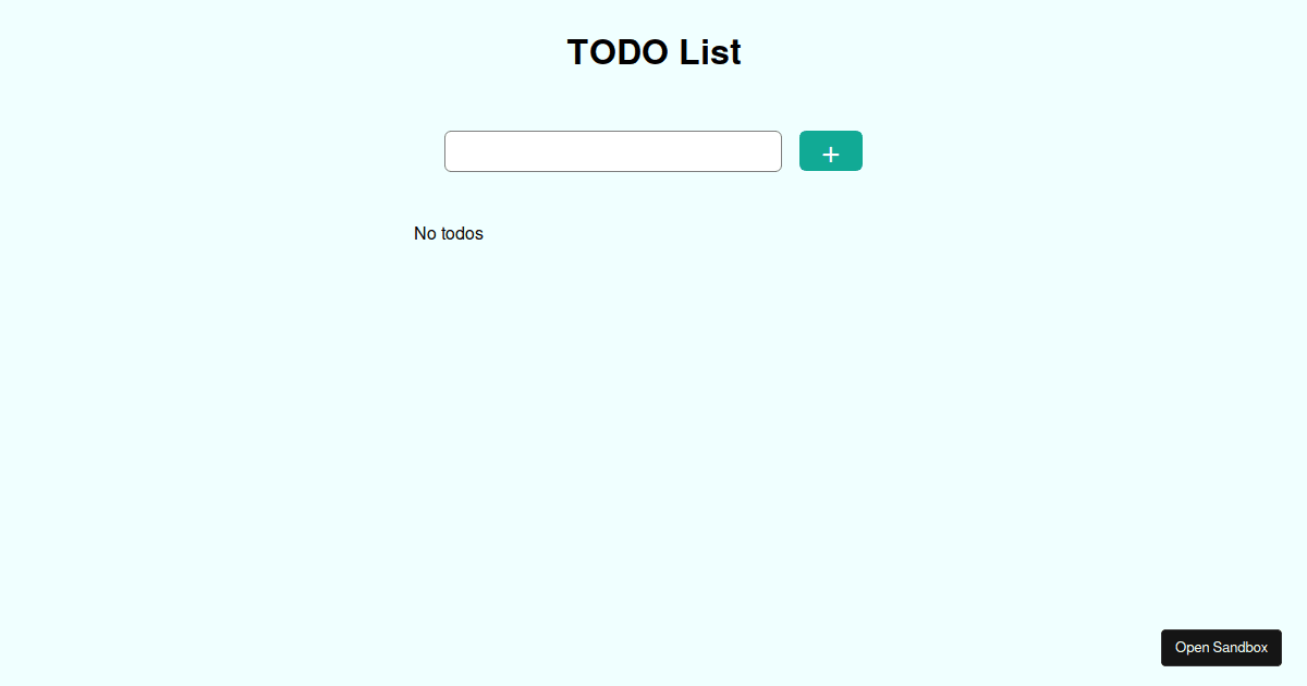 Todo list React Redux toolkit Codesandbox