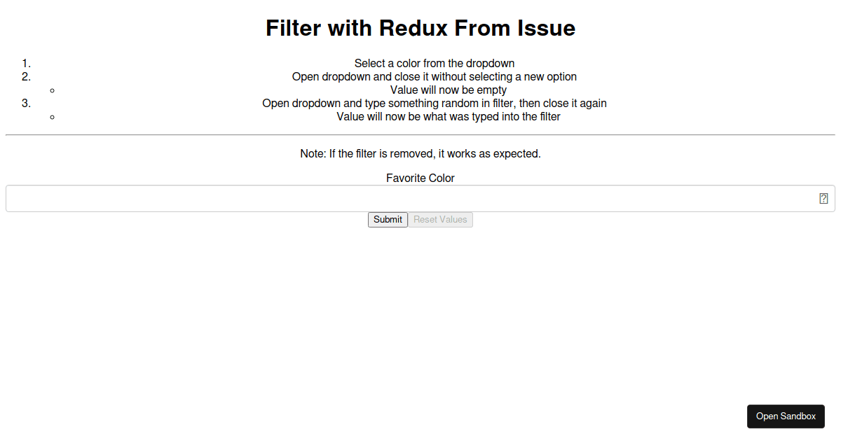 React Widgets Redux Form Issue Codesandbox