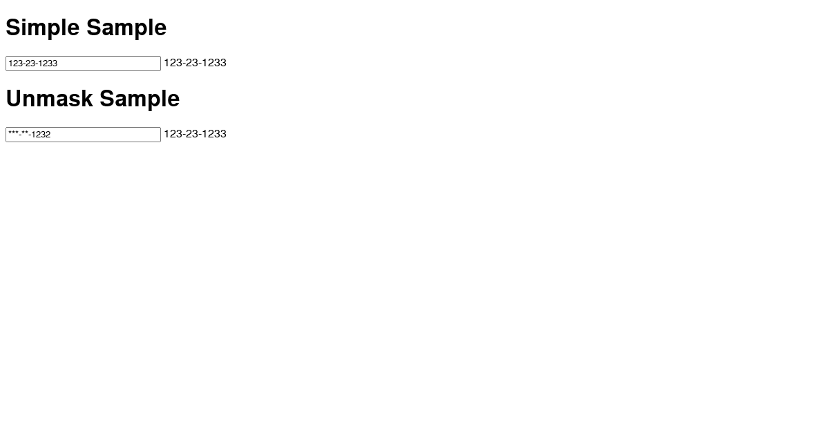 Vue 3 v-slim-mask (forked) - Codesandbox