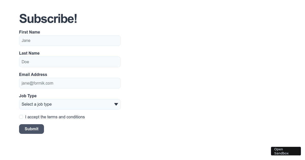 formik-v2-tutorial-final - Codesandbox
