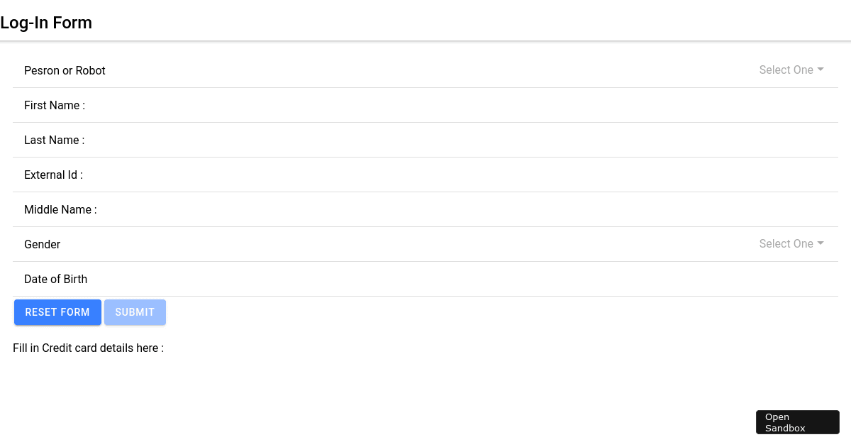 React Hook Form - Ionic Input Components (forked) - Codesandbox