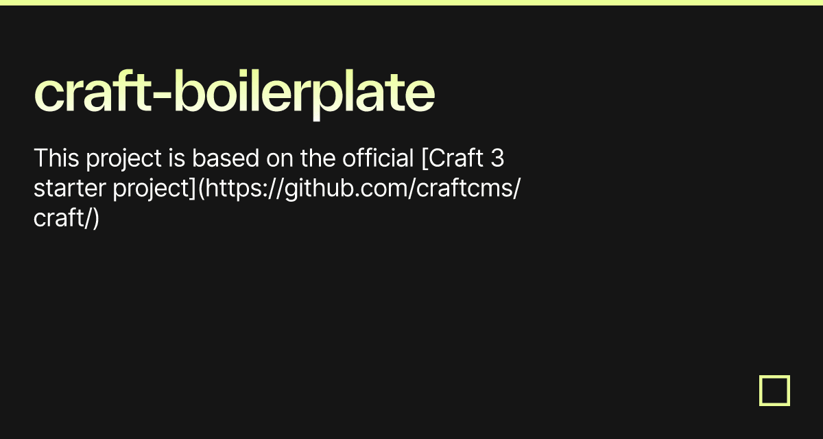 craft-boilerplate - Codesandbox