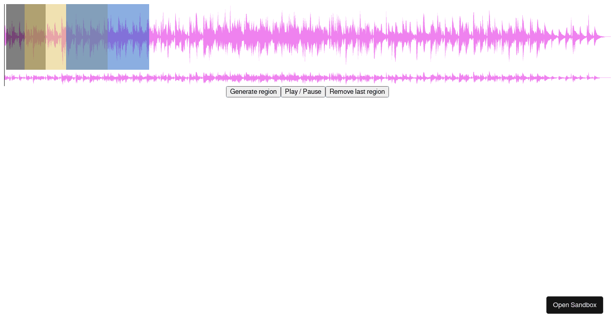 wavesurfer-react - Codesandbox