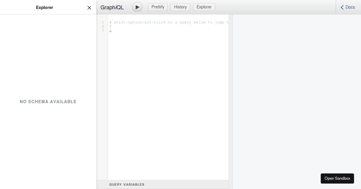 graphiqlExplorer - Codesandbox