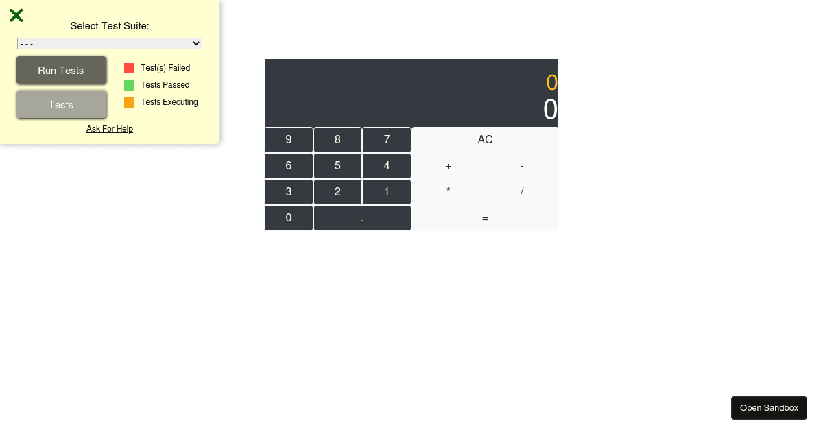 fcc-calculator - Codesandbox