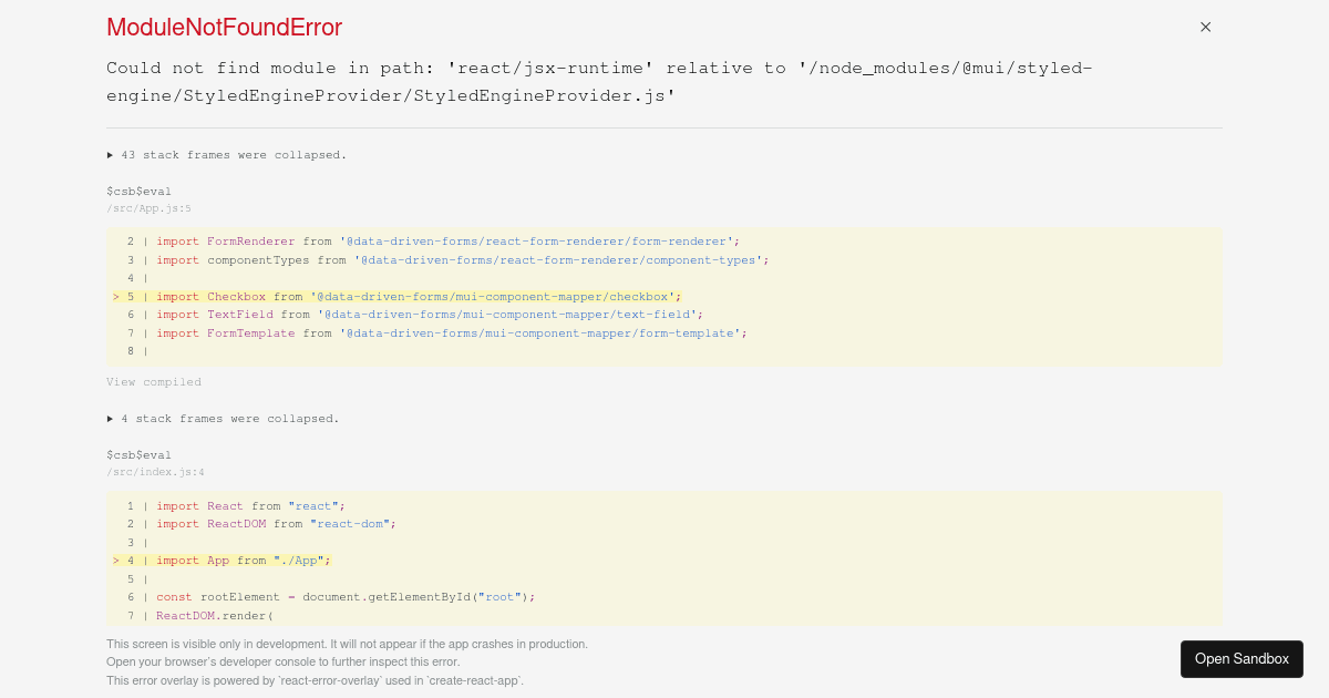 data-driven-forms-example - Codesandbox