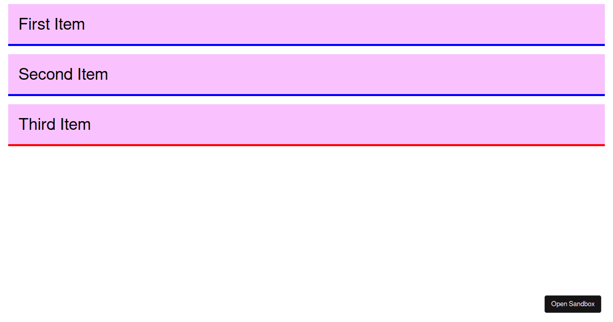 Conditional formatting in react-native - Codesandbox