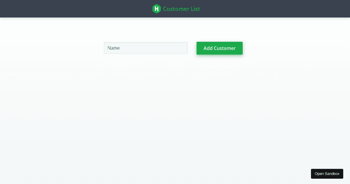 customer-list-react - Codesandbox