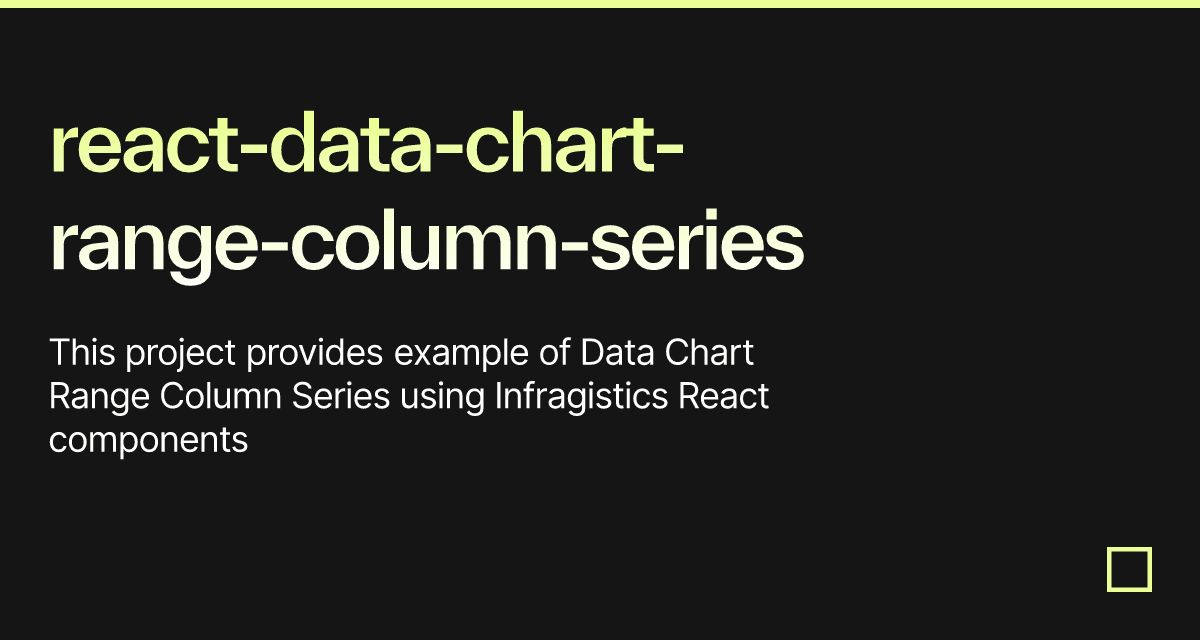 react-data-chart-range-column-series - Codesandbox