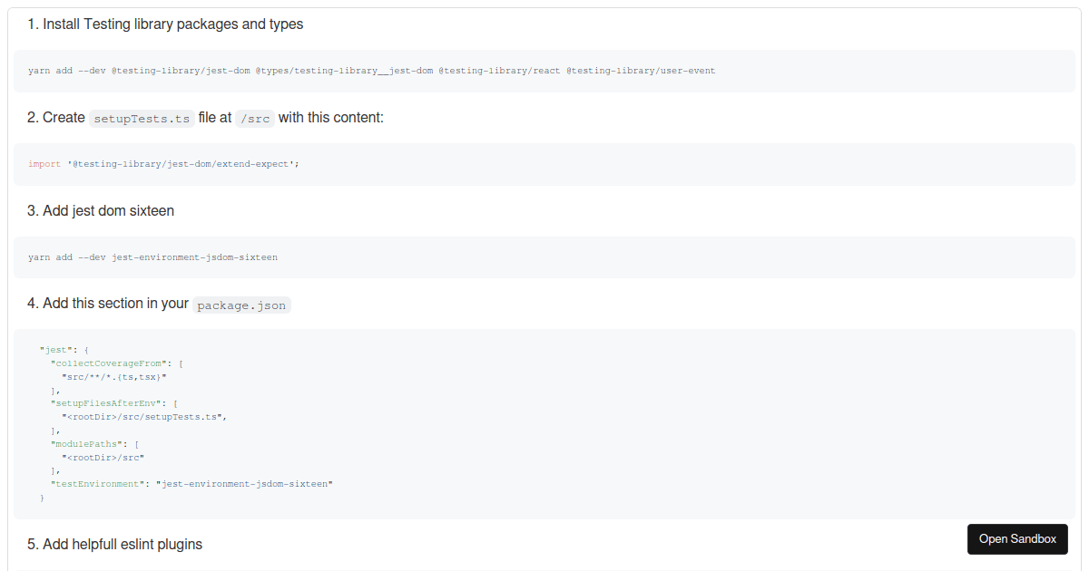 Gist Example Codesandbox