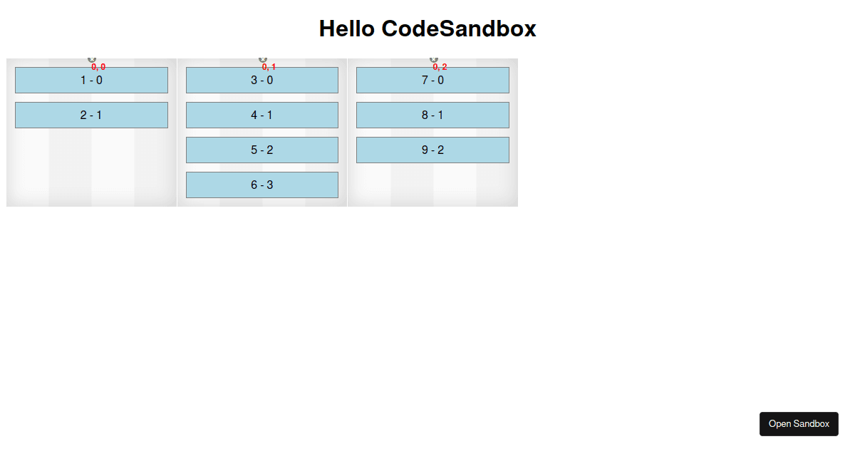 grid layout (forked) - Codesandbox