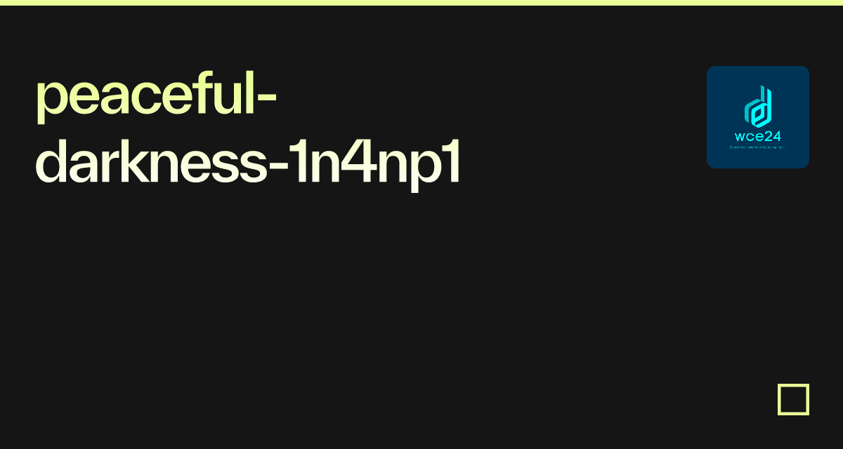 peaceful-darkness-1n4np1 - Codesandbox