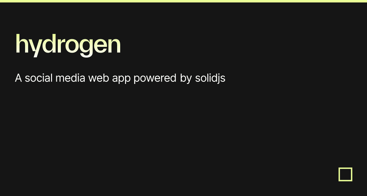 hydrogen - Codesandbox