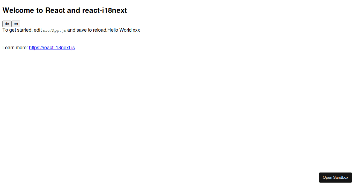 react-i18next - Codesandbox