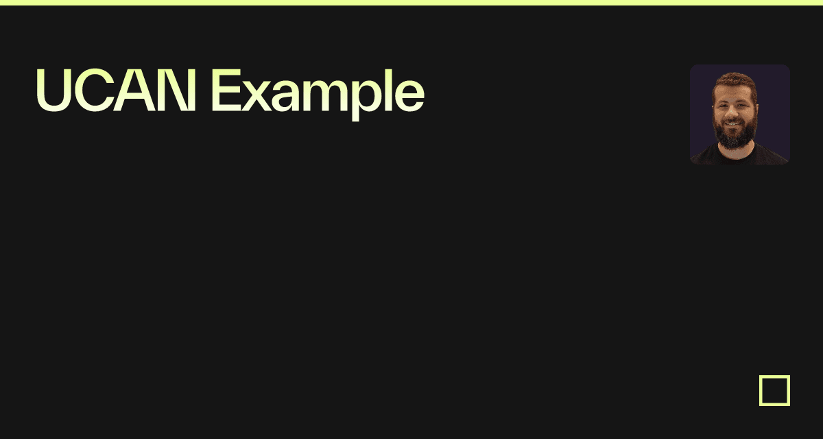 UCAN Example - Codesandbox