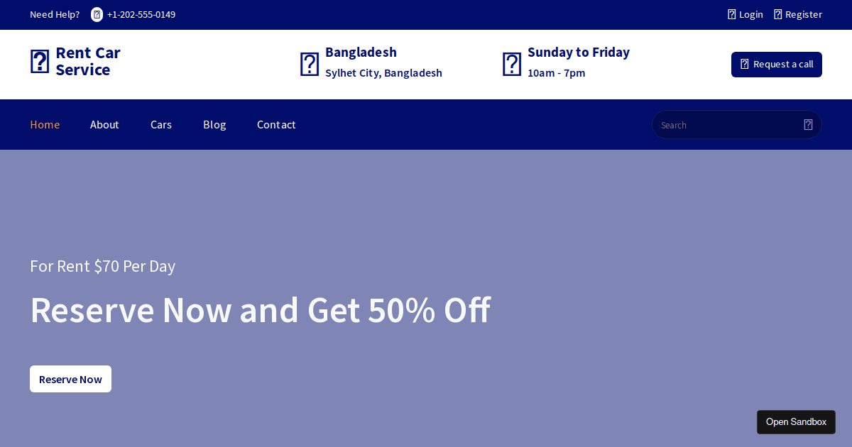car-rental - Codesandbox