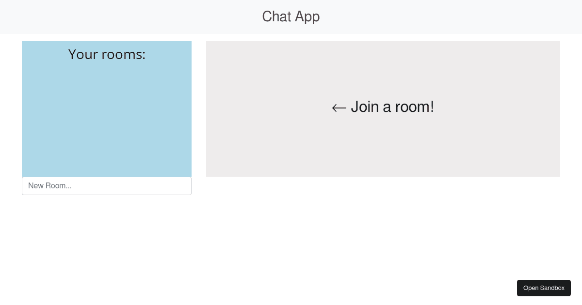 chat-app - Codesandbox