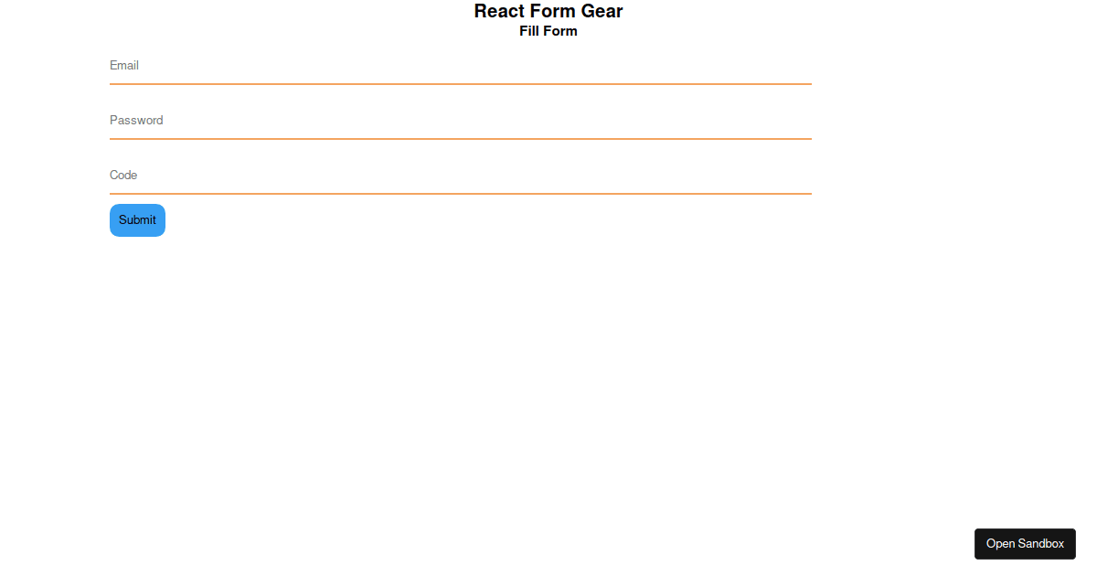 React Form Gear - Codesandbox