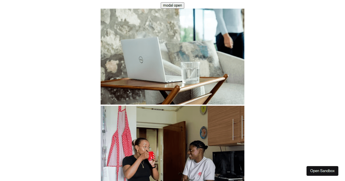 react-lazyload + modal - Codesandbox