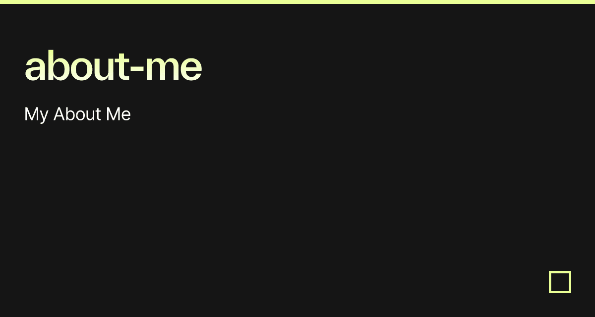 about-me - Codesandbox