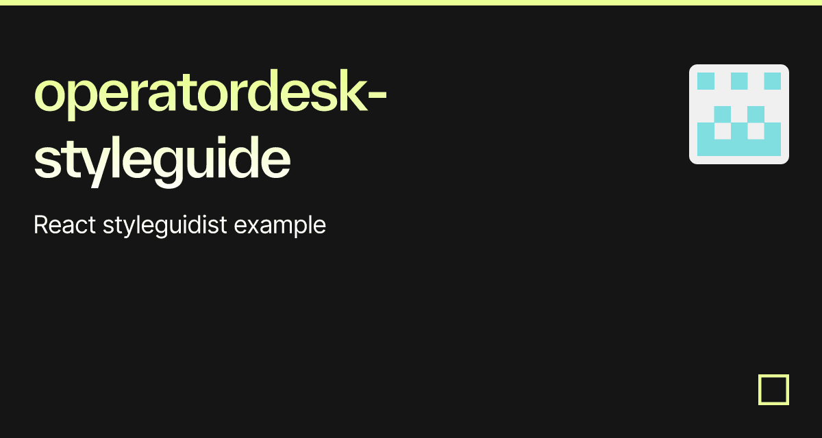 operatordesk-styleguide - Codesandbox