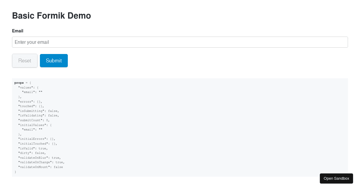 formik-exammple - Codesandbox