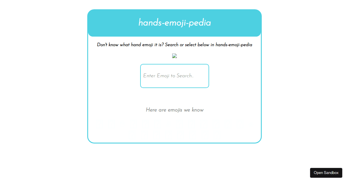 emoji-pedia - Codesandbox