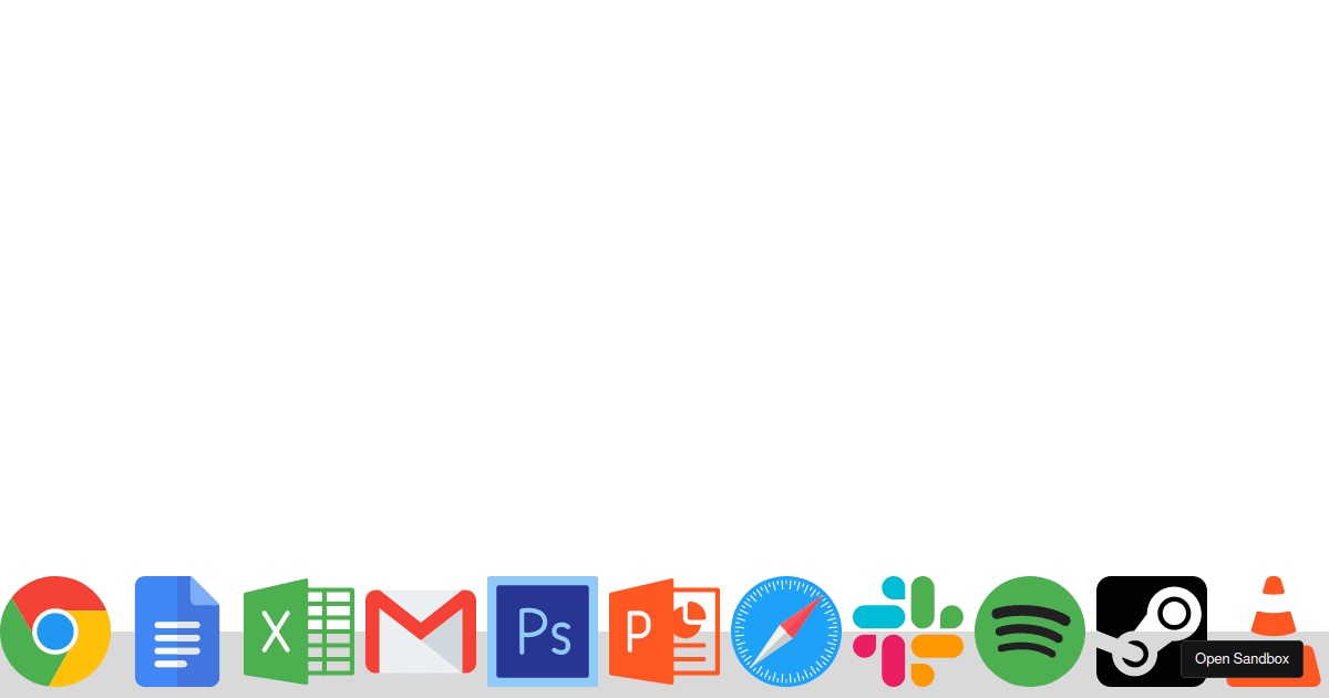 macos-dock-framer - Codesandbox