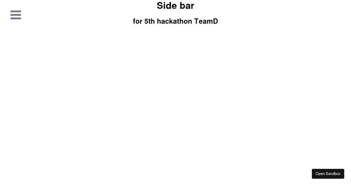 sidebar-ts - Codesandbox