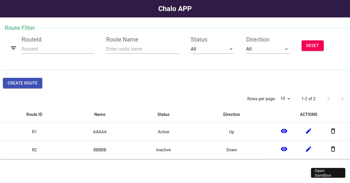 chalo-app - Codesandbox