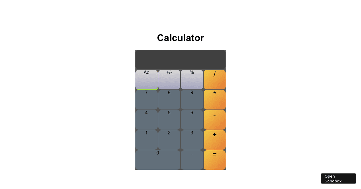 calculator-project - Codesandbox